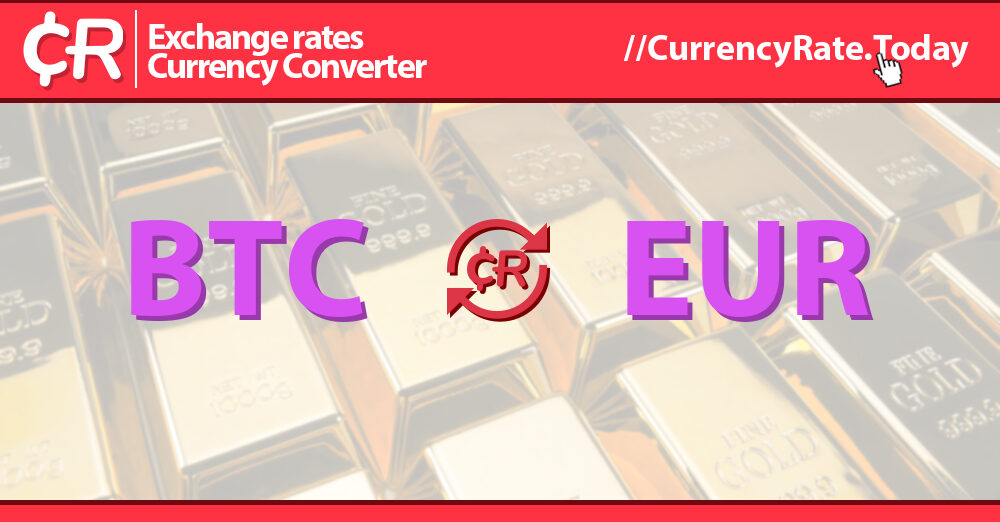 Live Bitcoin To Euros Exchange Rate 1 BTC EUR Today