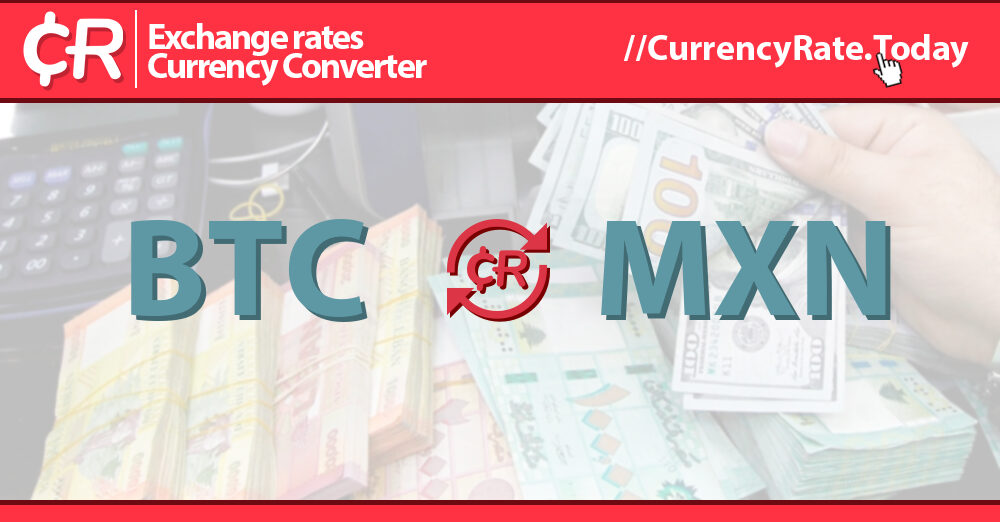 10000 Bitcoin (BTC) a Peso Mexicano (MXN)