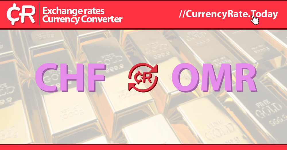 200 Swiss Francs (CHF) to Omani Rials (OMR) - Currency Converter