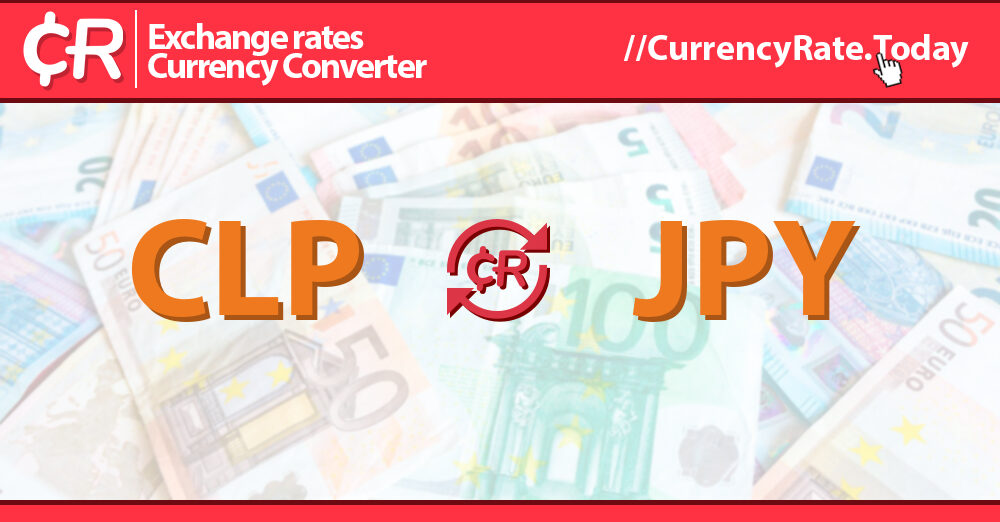 1 Millón Peso Chileno (CLP) a El Yen Japonés (JPY)