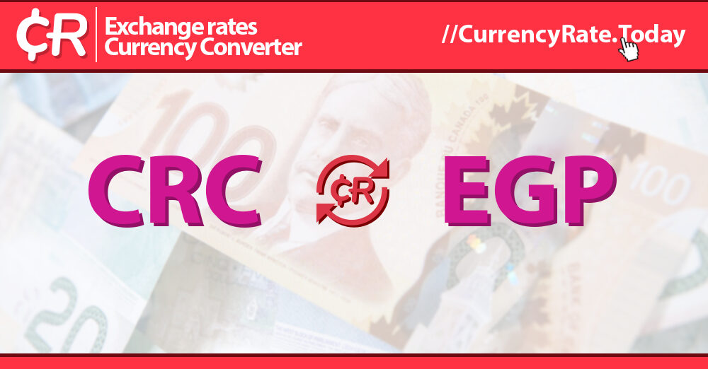 465 Millones Colón De Costa Rica (CRC) a Libra Egipcia (EGP)