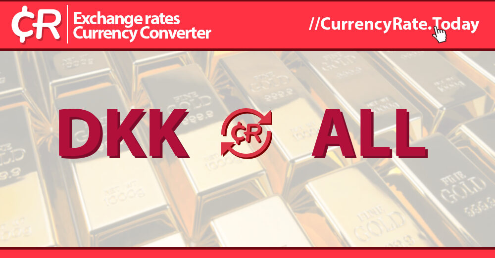 7990 Danish Kroner DKK To Leks ALL Currency Converter