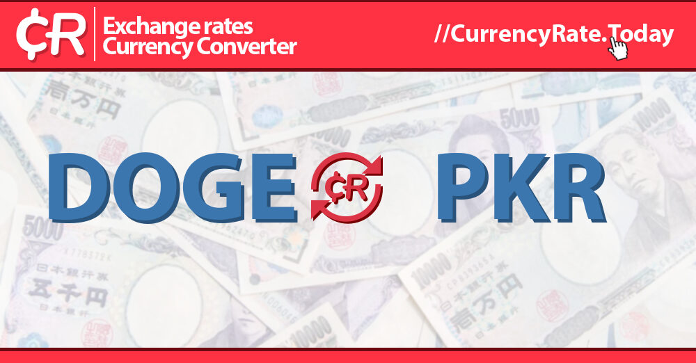 Live Doge To Pakistani Rupees Exchange Rate DOGE 1 DOGE PKR Today