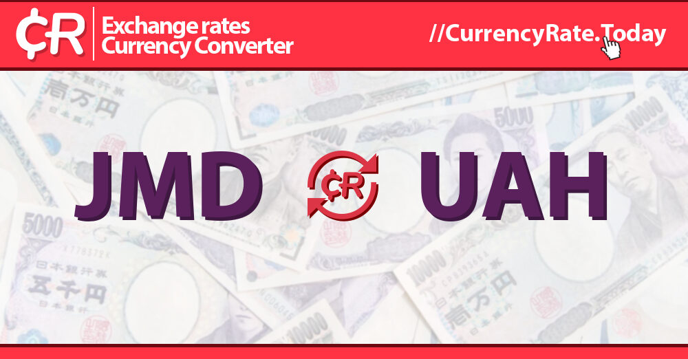 3620 Jamaican Dollars (JMD) to Hryvnias (UAH) - Currency Converter