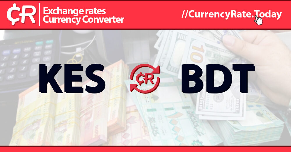 7180 Kenyan Shillings (KES) to Taka (BDT) - Currency Converter