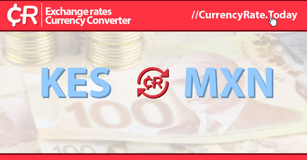 6390 Kenyan Shillings (KES) to Mexican Pesos (MXN) - Currency Converter