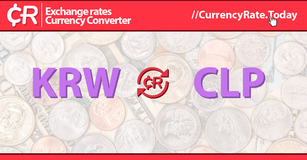 336000 Won De Corea Del Sur (KRW) a Peso Chileno (CLP)