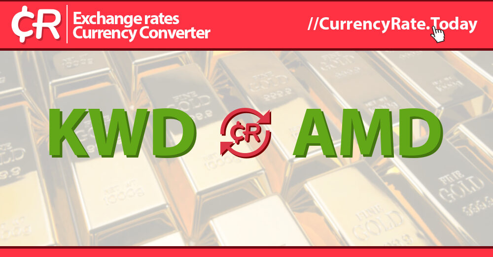 1400 Kuwaiti Dinars (KWD) to Drams (AMD) - Currency Converter