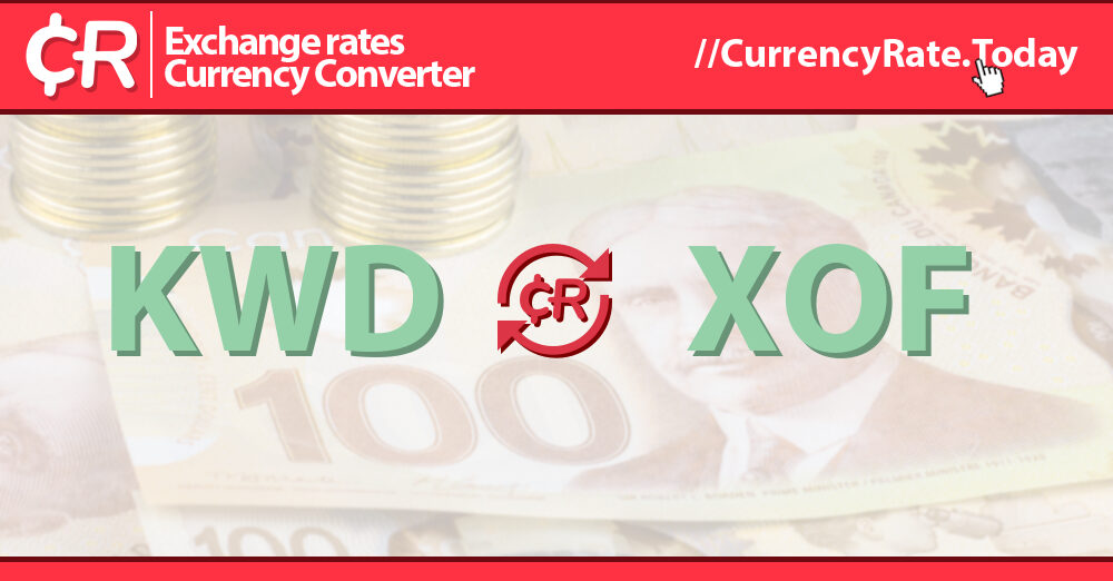 Dinar Kowe tien En Francs CFA BCEAO 1 KWD XOF Taux De Change