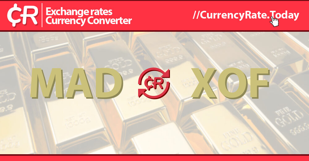 Le Dirham Marocain En Francs CFA BCEAO 1 MAD XOF Taux De Change Le Dirham Marocain En Francs CFA BCEAO 1 MAD XOF Taux De Change