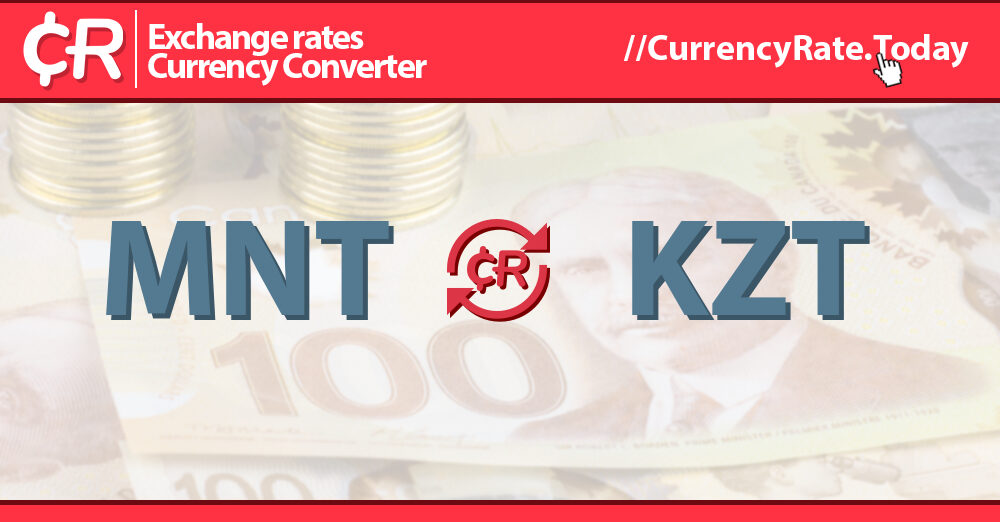 1000 Тугриков в Тенге - курс MNT к KZT на сегодня