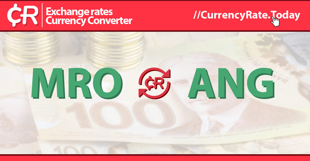 500 Ouguiyas (MRO) to Guilders (ANG) - Currency Converter