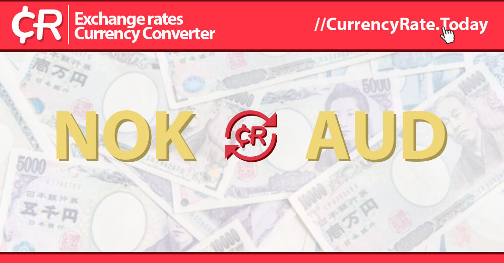 1360 Norwegian Kroner NOK To Australian Dollars AUD Currency