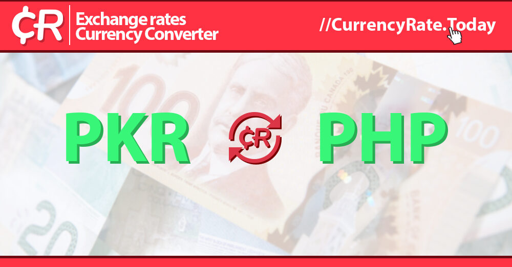 Live Pakistani Rupee to Philippine Pesos Exchange Rate - ₨ 1 PKR/PHP Today