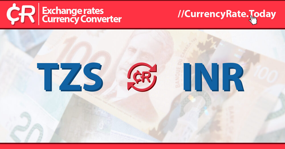 1000 Tanzanian Shillings (TZS) to Indian Rupees (INR) - Currency Converter