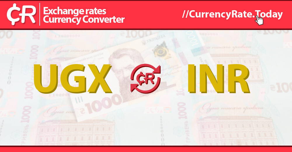 Live Ugandan Shilling to Indian Rupees Exchange Rate - Sh 1 UGX/INR Today