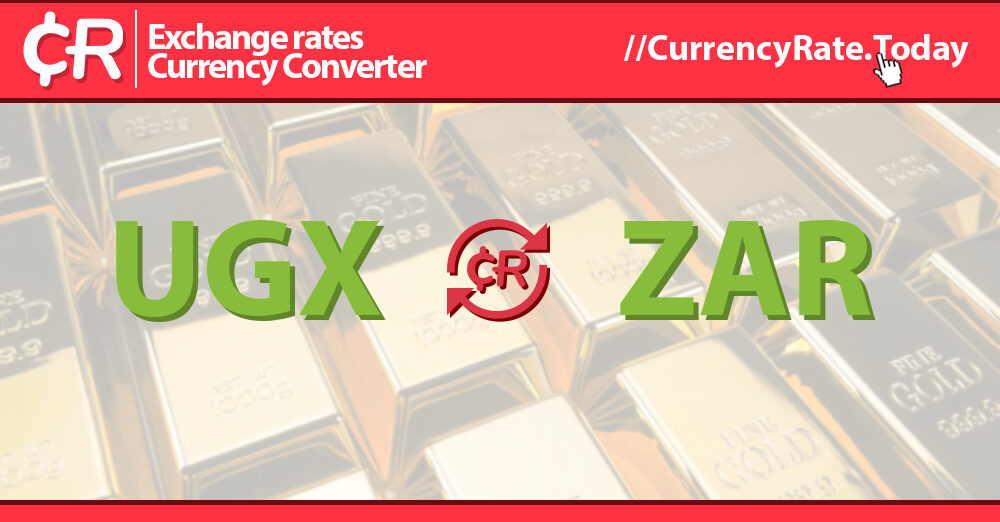 8000 Ugandan Shillings (UGX) to Rands (ZAR) - Currency Converter