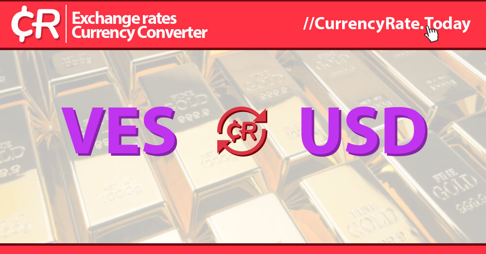 Live Soberano To US Dollars Exchange Rate Bs 1 VES USD Today