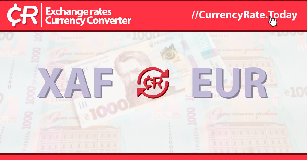 1000 Xa Francs XAF To Euro EUR Currency Converter