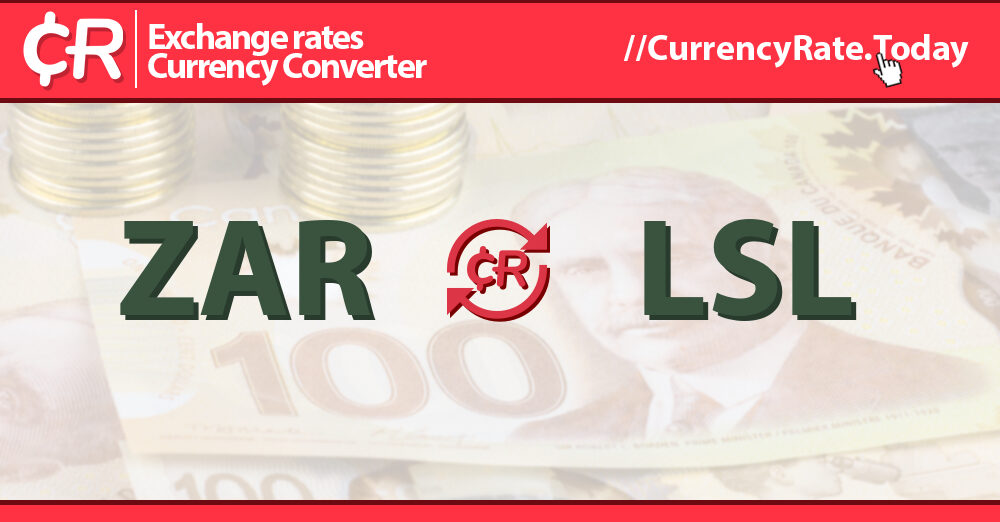 Live Rand to Maloti Exchange Rate - R 1 ZAR/LSL Today